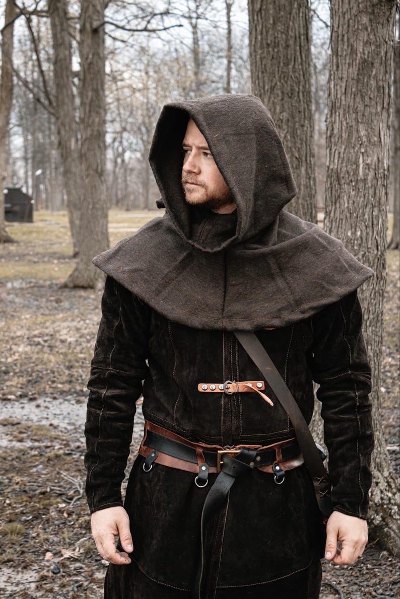 Medieval Wool Hood - Etsy
