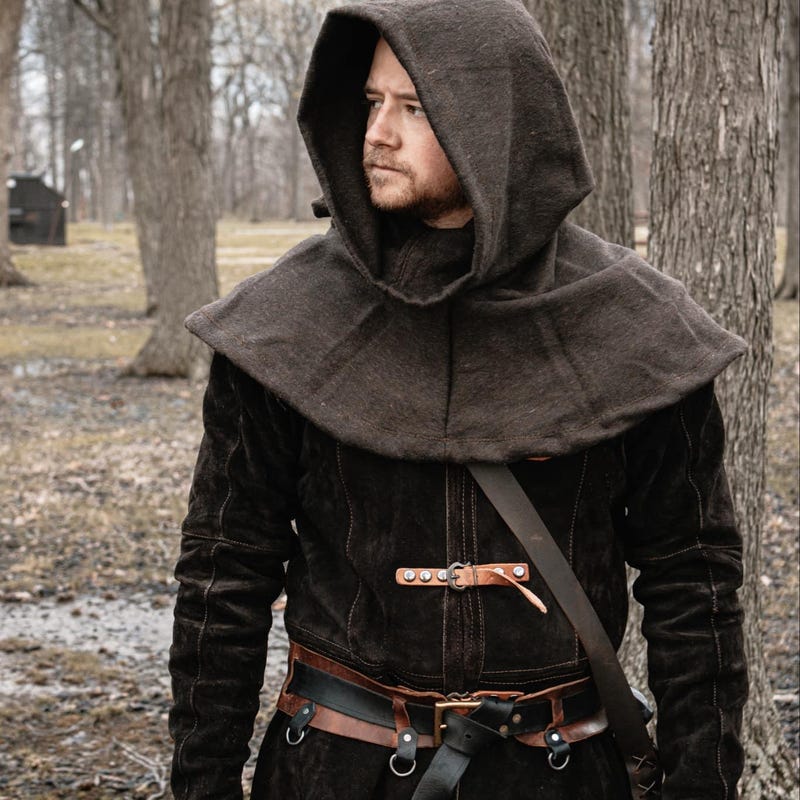 Medieval Hood Wood - Etsy Australia