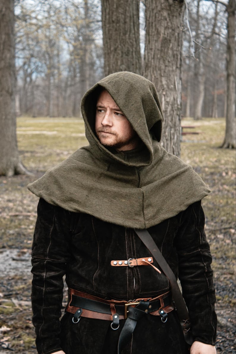 Medieval Wool Hood - Etsy