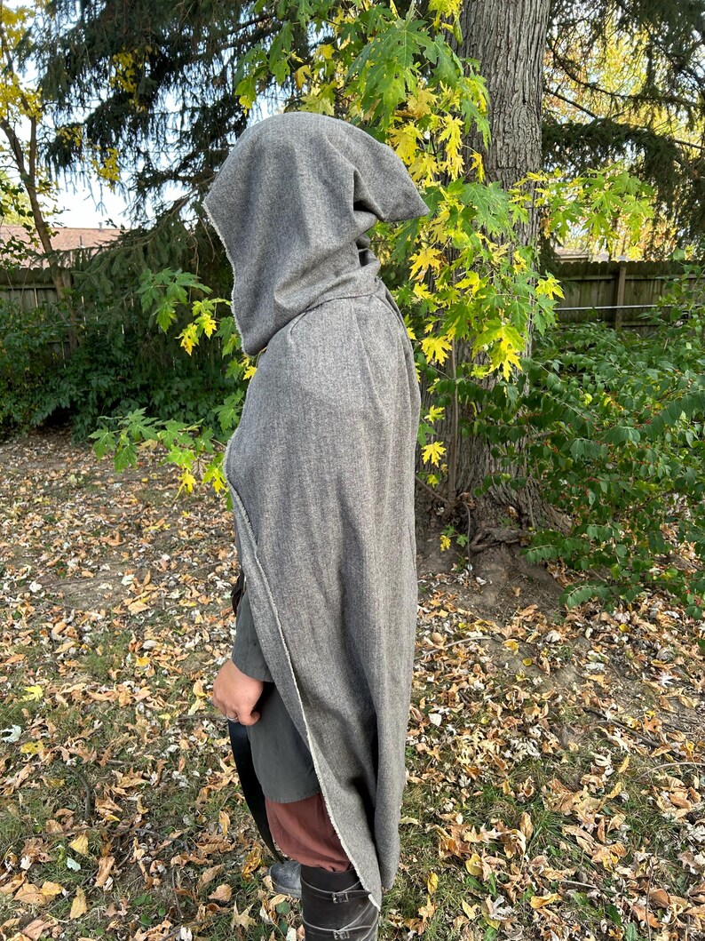 Hooded Herringbone Cloak - Etsy