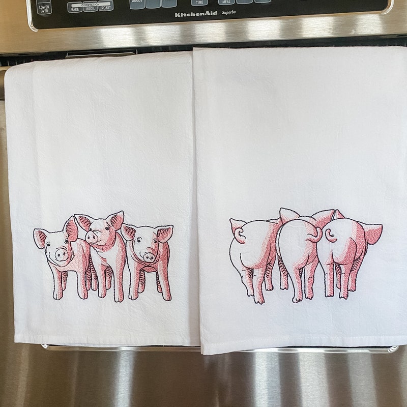 Pig Hand Towel - Etsy
