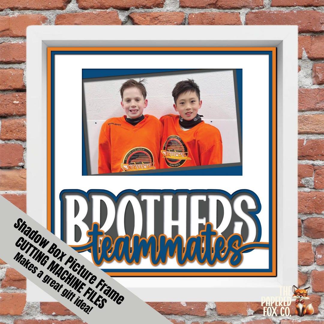 Brothers Teammates SVG for Cutting Machine, 3D Cut Files for Picture ...