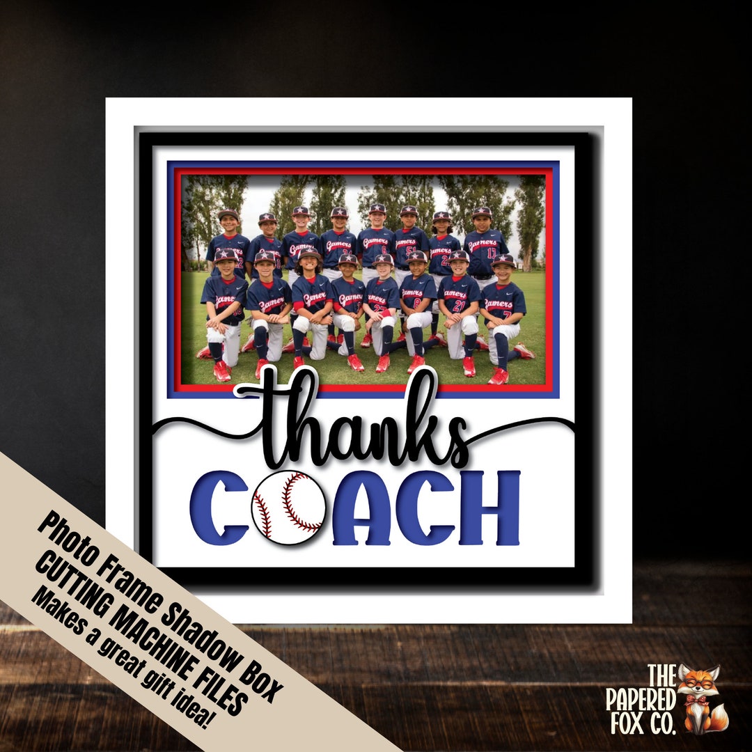 Baseball Coach SVG for Cutting Machine, 3D Cut Files for Picture Frames ...