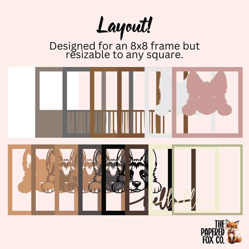 Dog Shadow Box SVG, 3D Layered Papercut Design, DIY Home Decor for ...