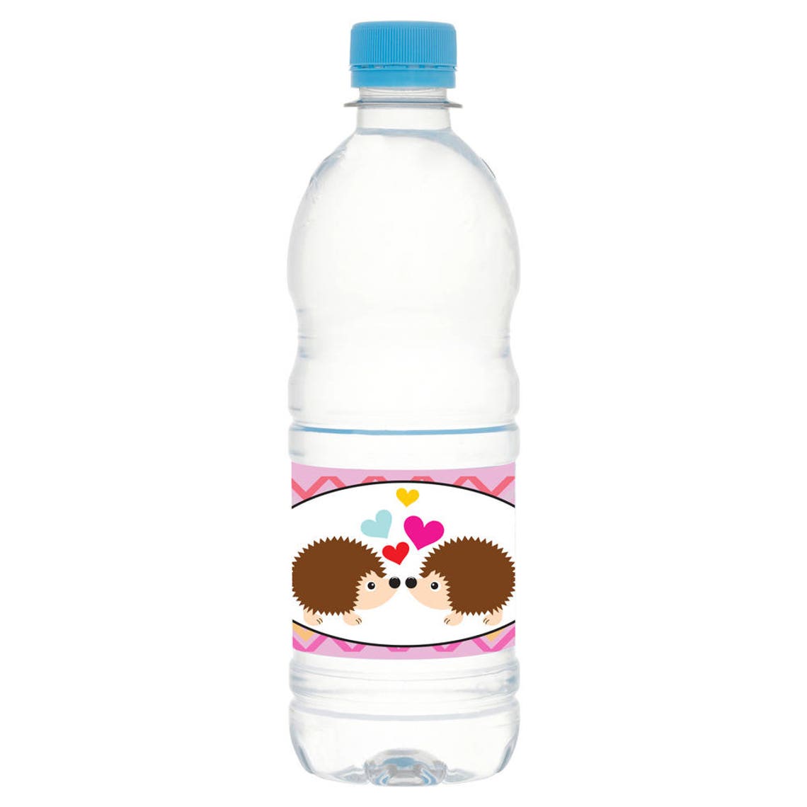 Printable Valentine Water Bottle Label Drink Wrappers, Animal Themed ...