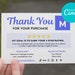 Mercari Thank You Cards Editable Canva Template Customer | Etsy
