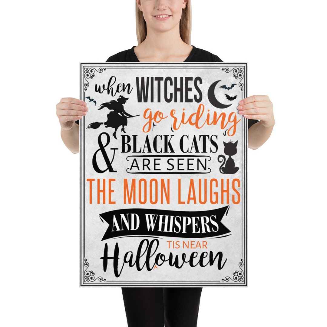 When Witches Go Riding PRINTED POSTER - Etsy