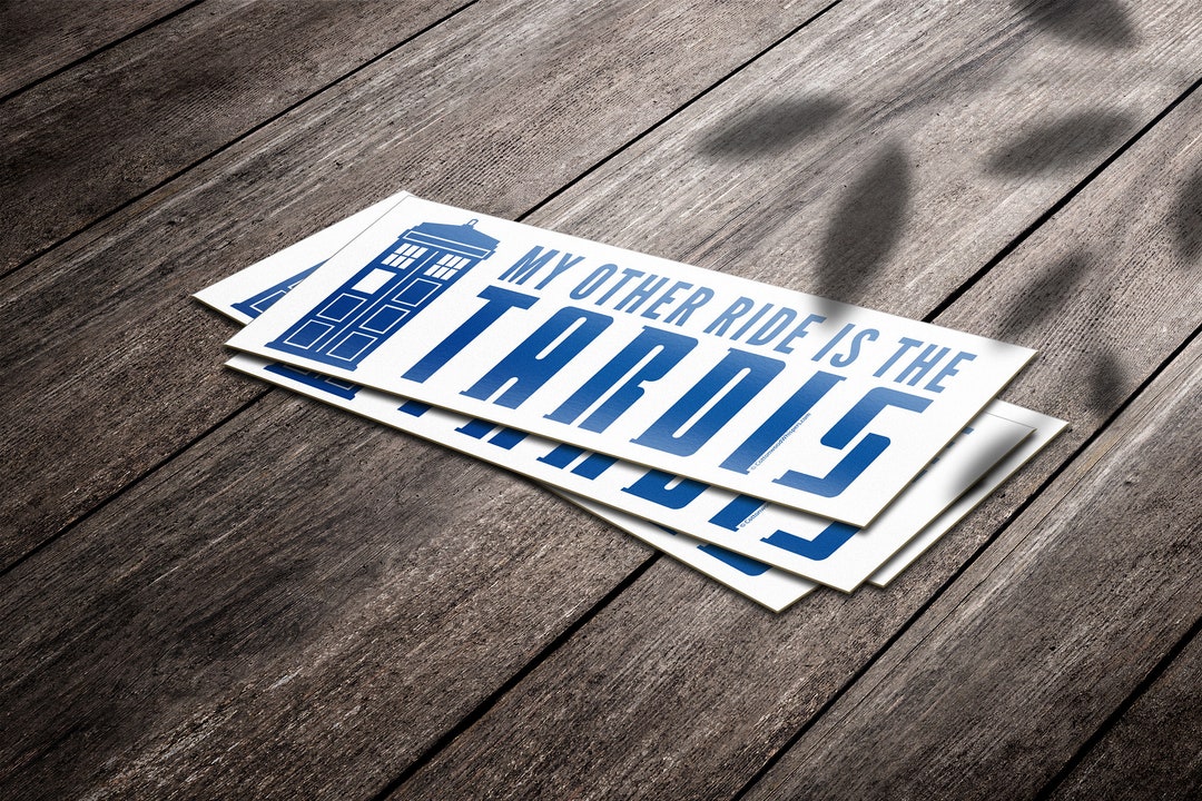 Dr. Who Bumper Sticker, My Other Ride is the TARDIS, the Doctor, Scifi ...