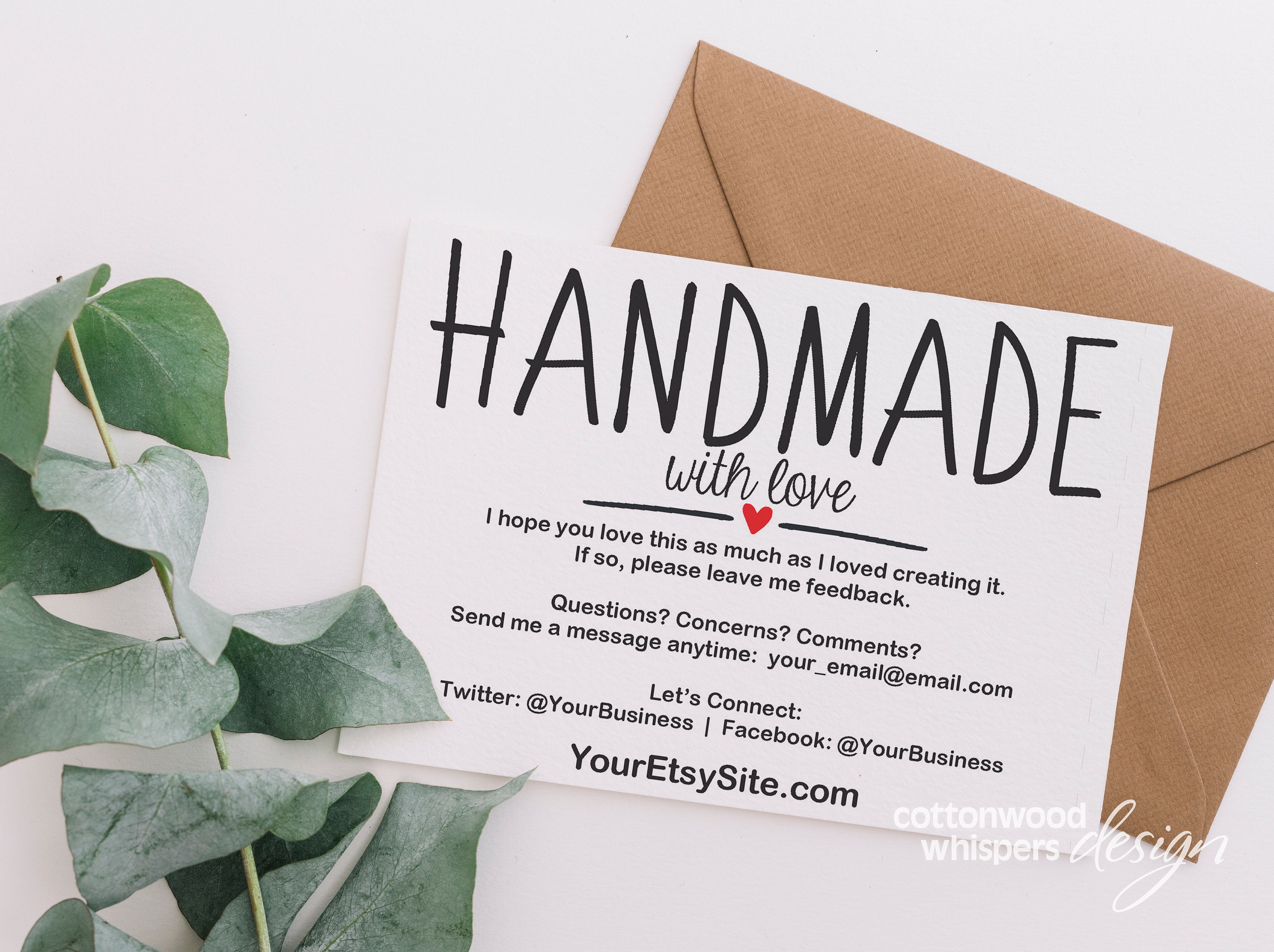 INSTANT Handmade Item Thank You Cards Editable PDF Printable - Etsy Canada INSTANT Handmade Item Thank You Cards Editable PDF Printable - Etsy Canada