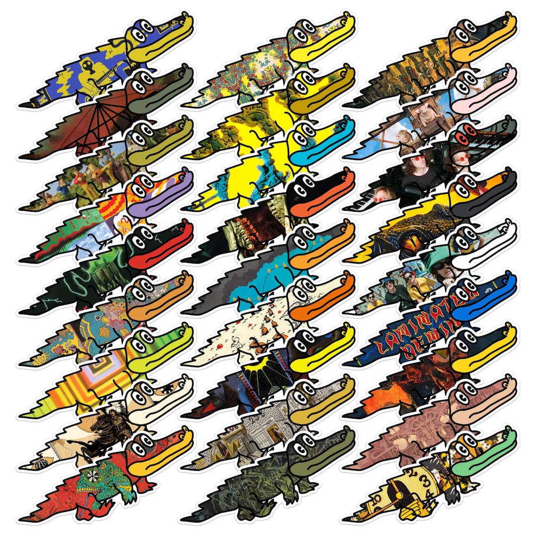 King Gizzard Album Cover Gator Stickers - Etsy
