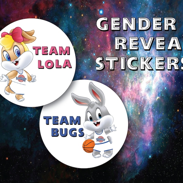 Space Jam Gender Reveal Games - Etsy