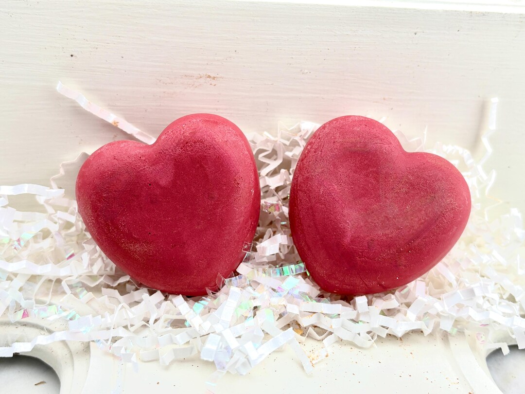 Glycerin Red Heart Soap Without Fragrance. NO Scent. Handmade From ...