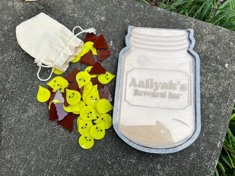 Potty Training Reward Jar, Kids Toilet Reward, Poo Tokens, Potty Jar ...