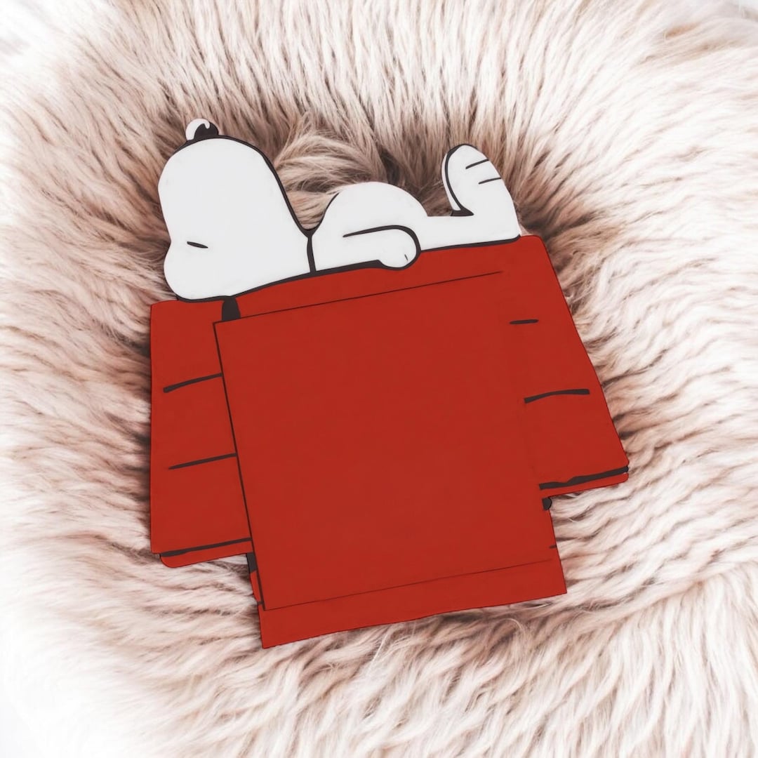 Snoopy Post-it Sticky Note Holder | Custom Sticky Notepad Holder - Etsy