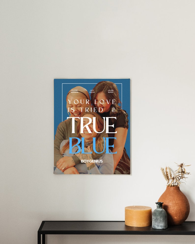 True Blue | Boygenius Poster/digital Print | Wall Art & Decor | Phoebe ...