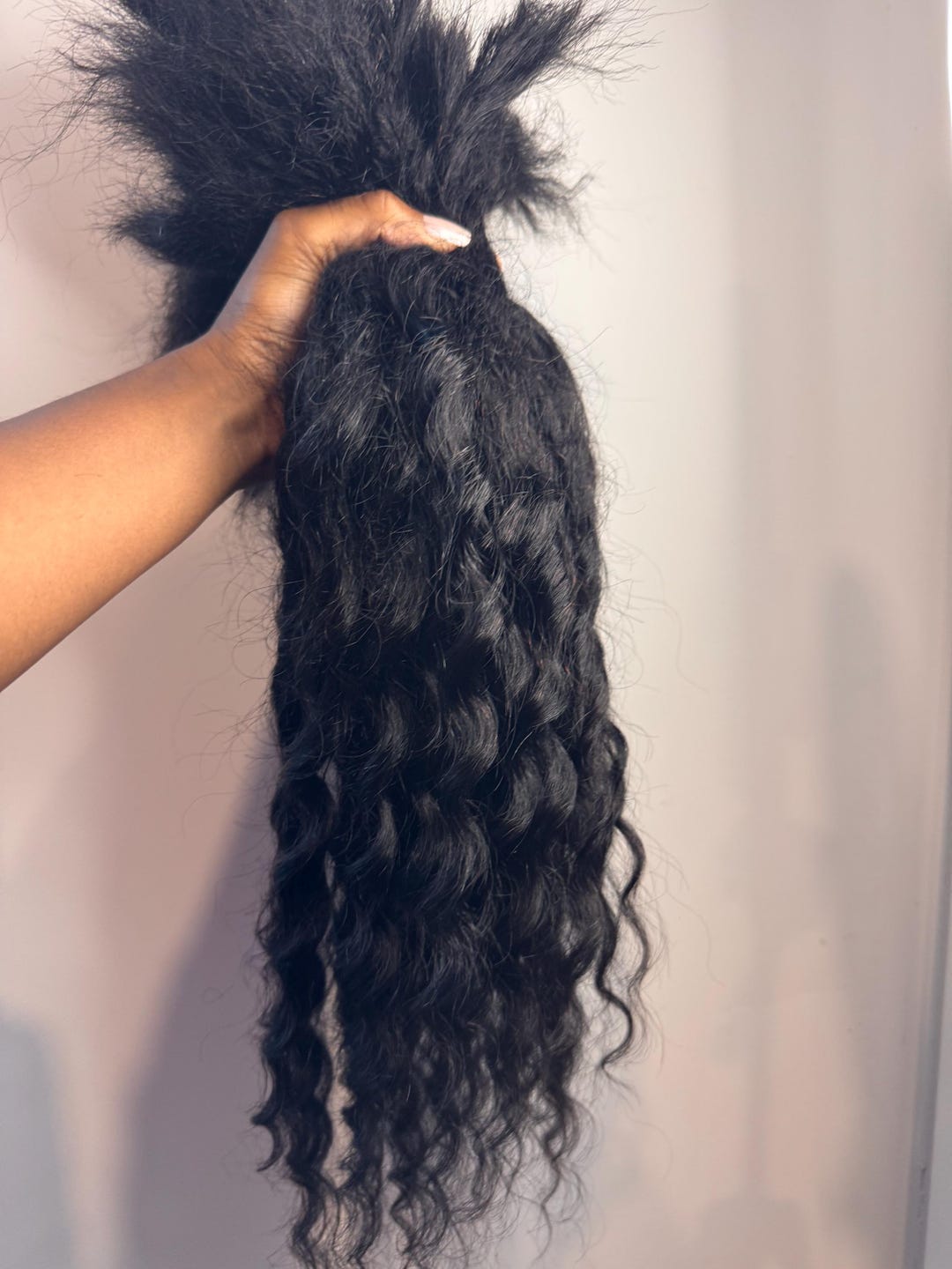 Boho Loc Extensions | Human Hair Deep Wave, Curly Ends Locs - Etsy