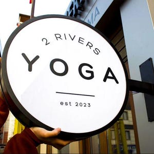 Custom Hanging Blade Sign - Personalized Double Sided Sign - Storefront ...