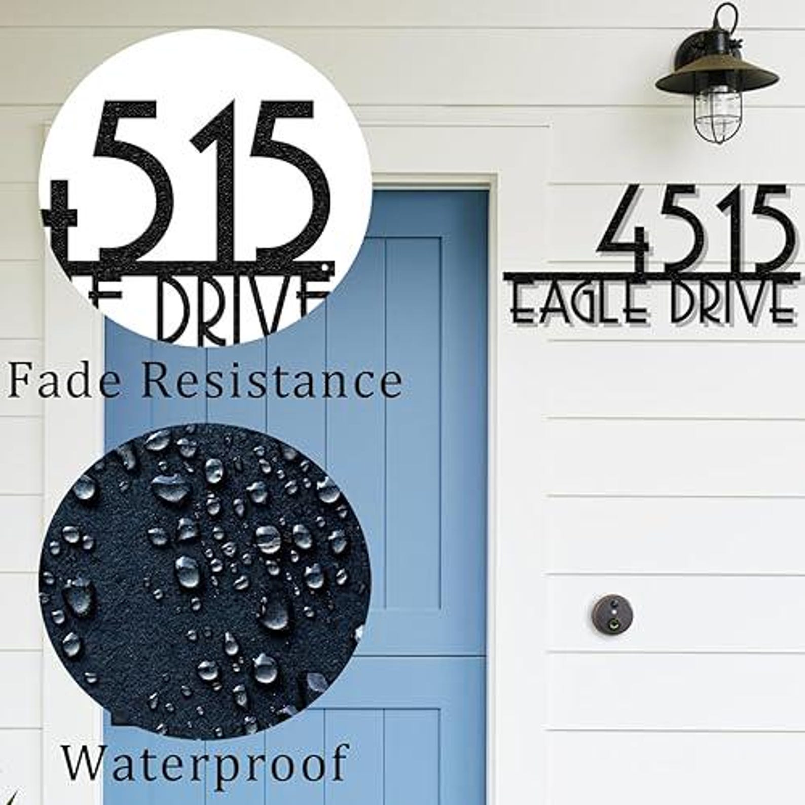 Custom Metal Address Sign, Personalized Number Sign, Address Metal Sign ...