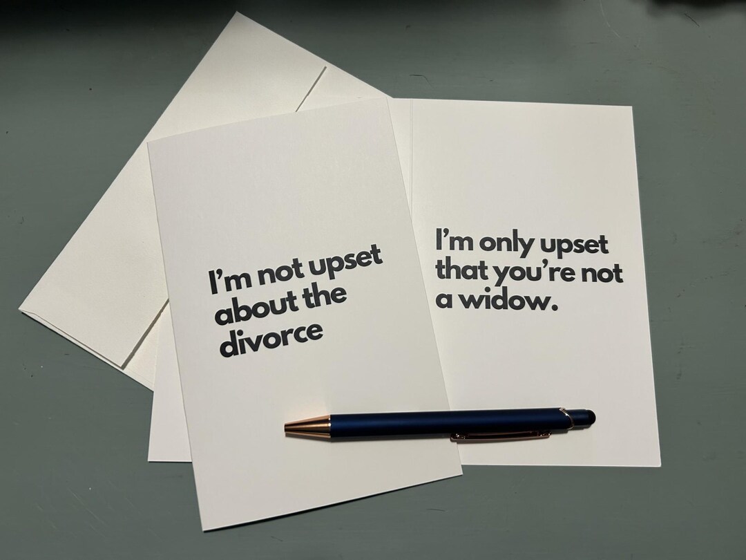 Divorce Cards, Break up Card, Congrats on Your Divorce, Humorous ...