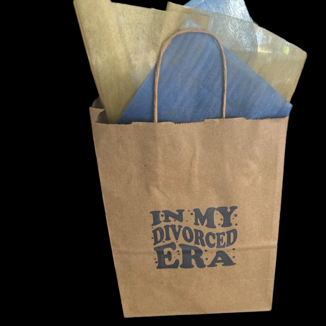 Gift Bag and Tissue | Divorce Survival Kit | Funny Divorce Gift Bag ...