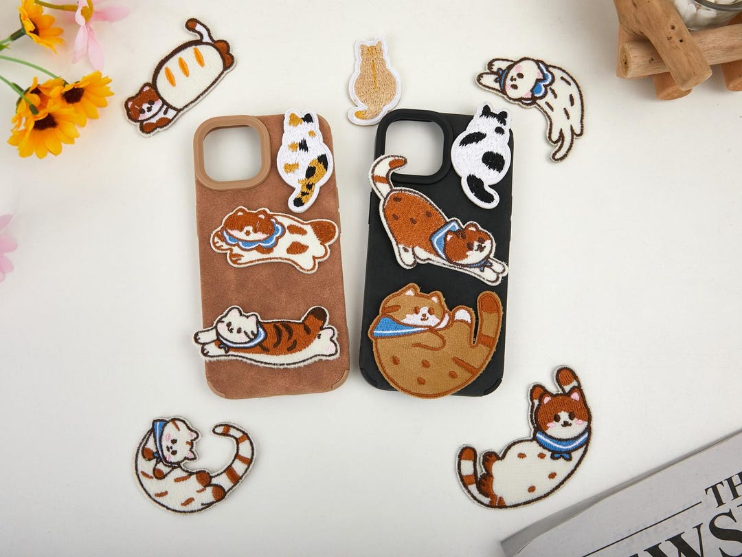 Cute Embroidered Cat Patches,iron on Patches for Clothes,jackets ...