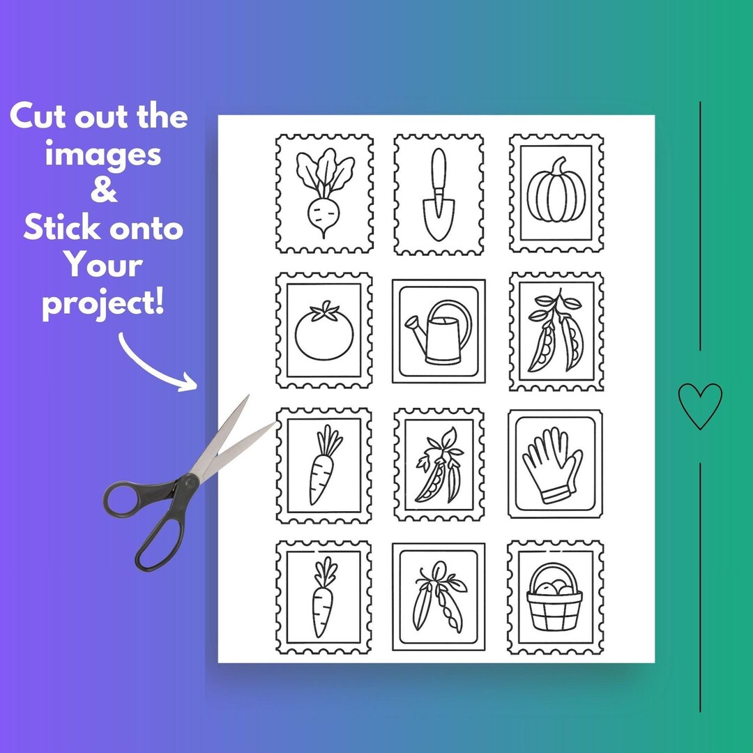 Stick and Stitch Garden Stamps Embroidery Pattern, 12 Pre-printed ...