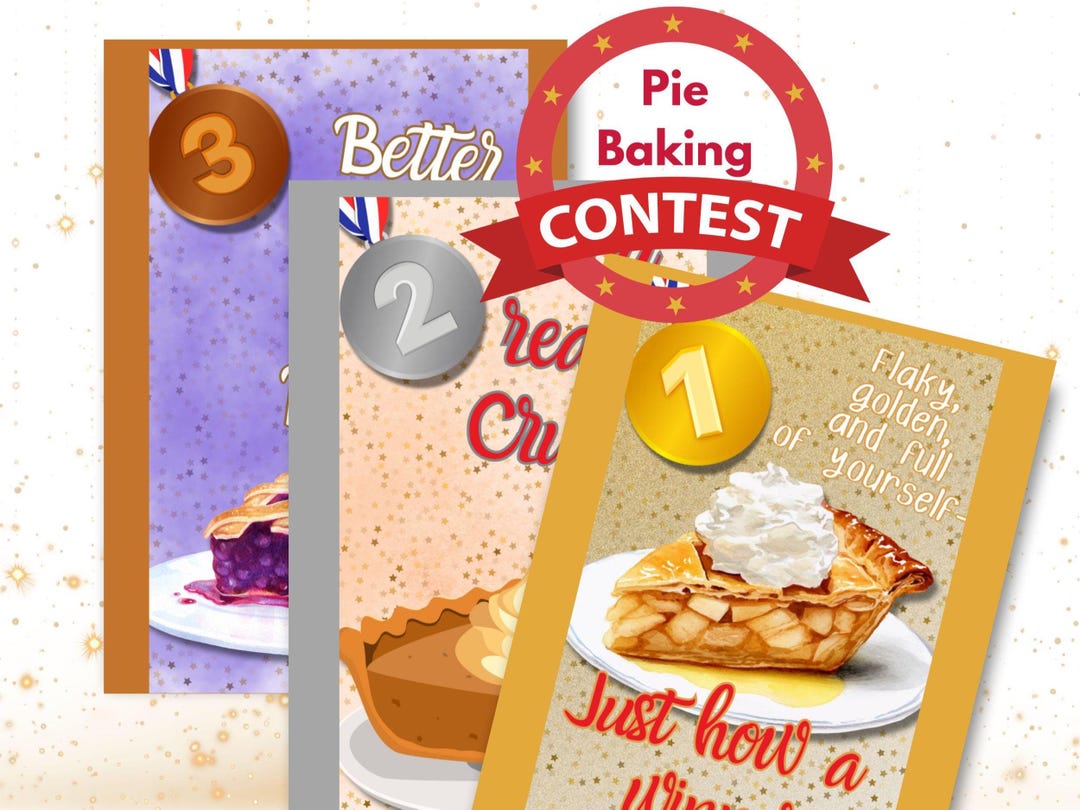 Printable Pie Contest Awards and Tags: Thanksgiving or Friendsgiving ...