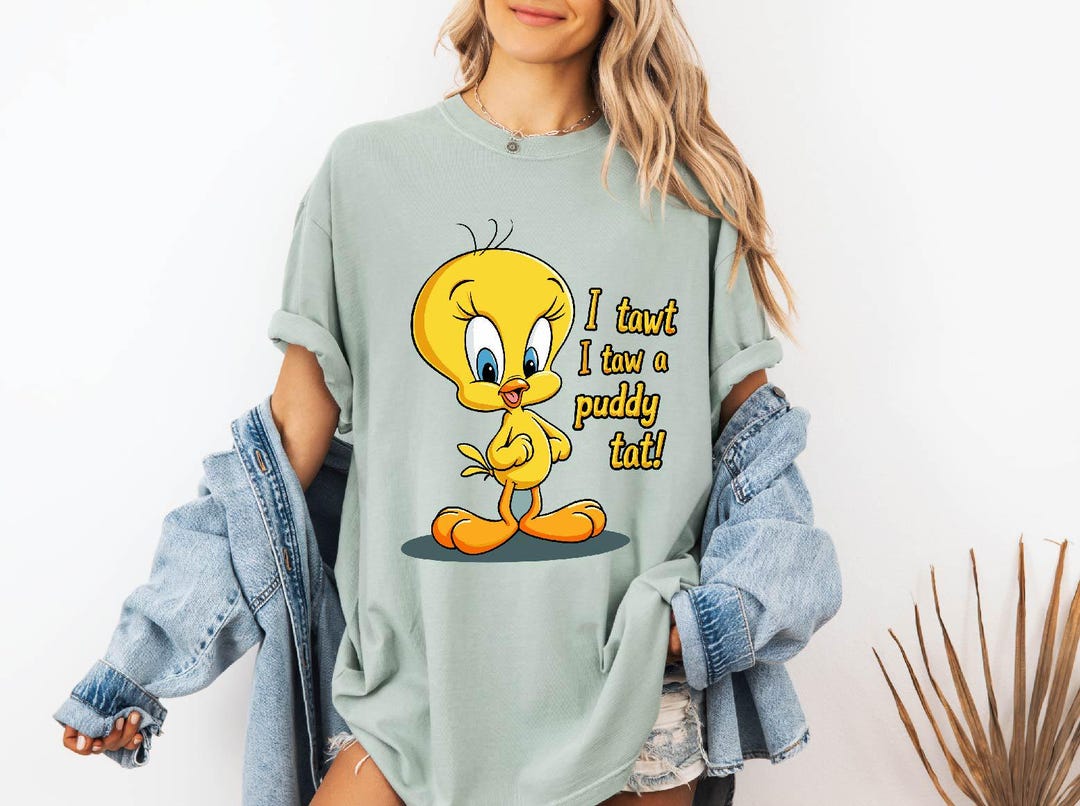 Looney Tunes Tweety Shirt, Tweety T-shirt, Cartoon Shirt, Character ...