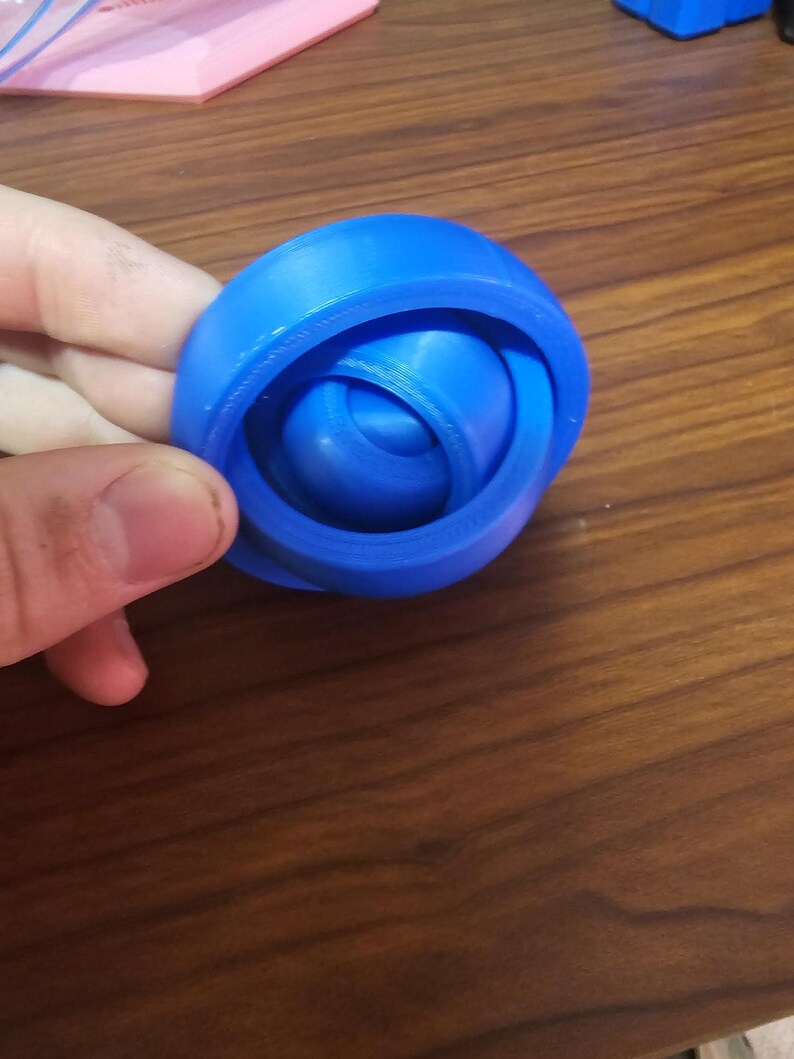 3d Printed Rotating Rings Fidget Toy - Etsy