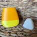 3D Printed Candy Corn Container With Your Choice of Two Articulated ...