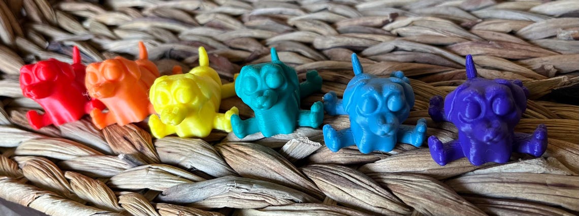 3D Printed Candy Corn Container With Your Choice of Two Articulated ...