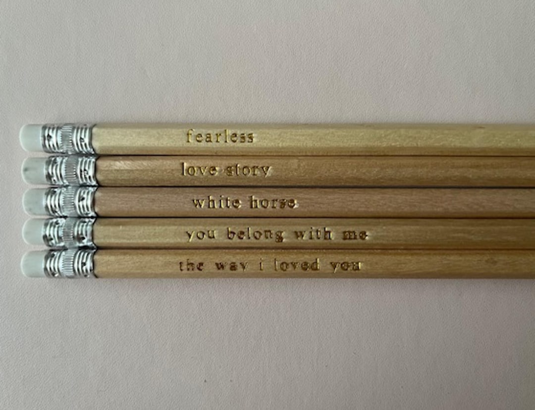 Taylor Swift Fearless Graphite Pencils - Etsy