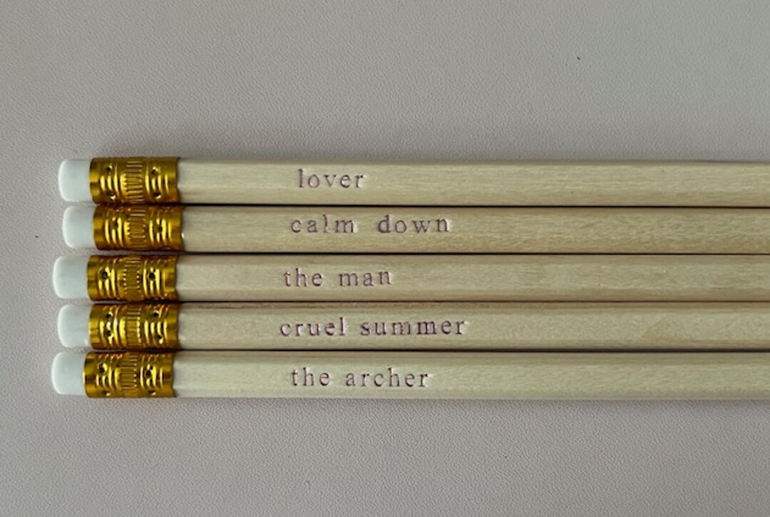 Taylor Swift Lover Graphite Pencils - Etsy