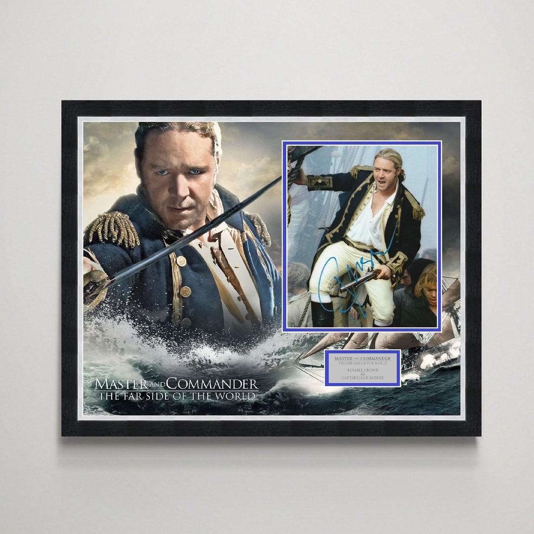 Russell Crowe 'master & Commander' Autograph Display Authentic ...
