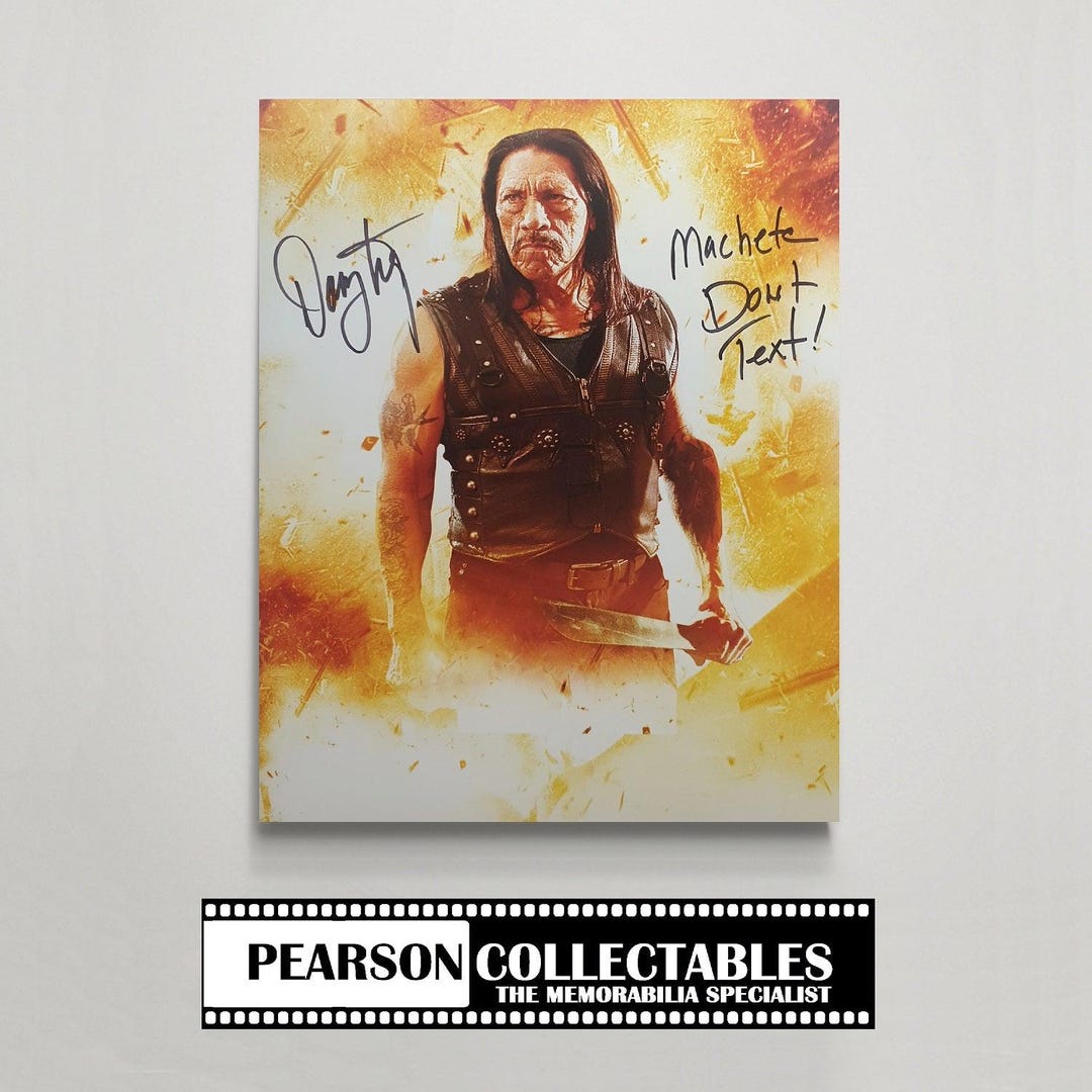 Danny Trejo 'machete Kills' Autograph Photo | Authentic Signature | Coa ...