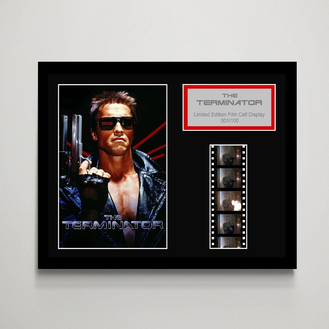 The Terminator Small Film Cell Display Limited Edition Authentic Cinema ...