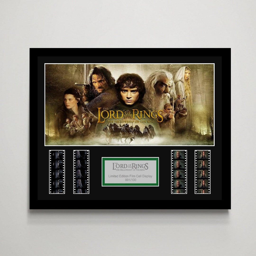 Lord of the Rings: the Fellowship of the Ring Large Film Cell Display ...