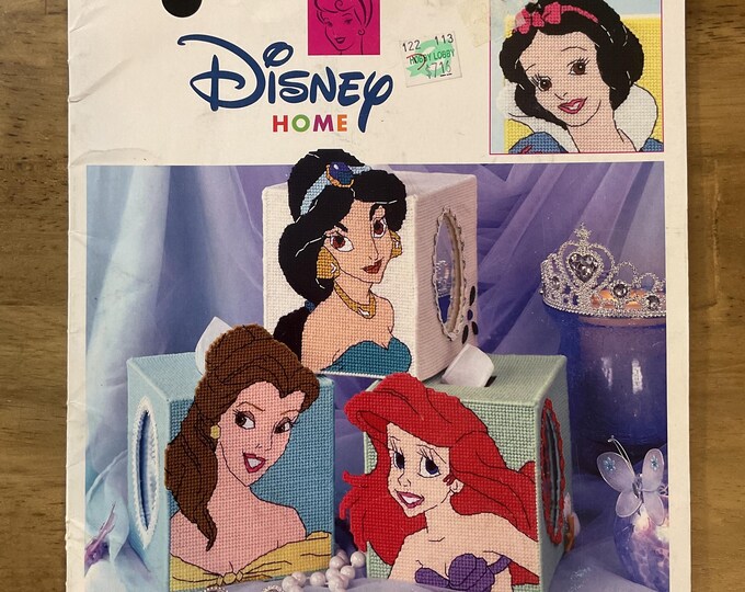 Disney Princess Tissue Box Covers Plastic Canvas Book - Etsy