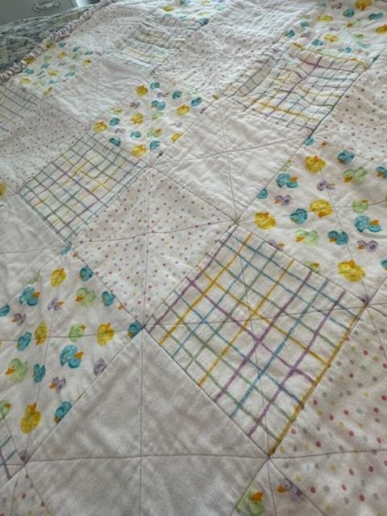 Rubber Duck Applique Rag Quilt - Etsy