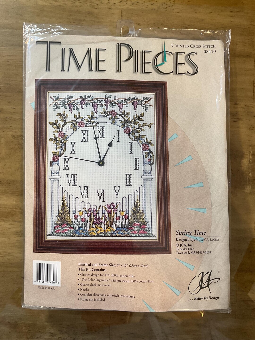 Spring Time Counted Cross Stitch Clock Kit. - Etsy