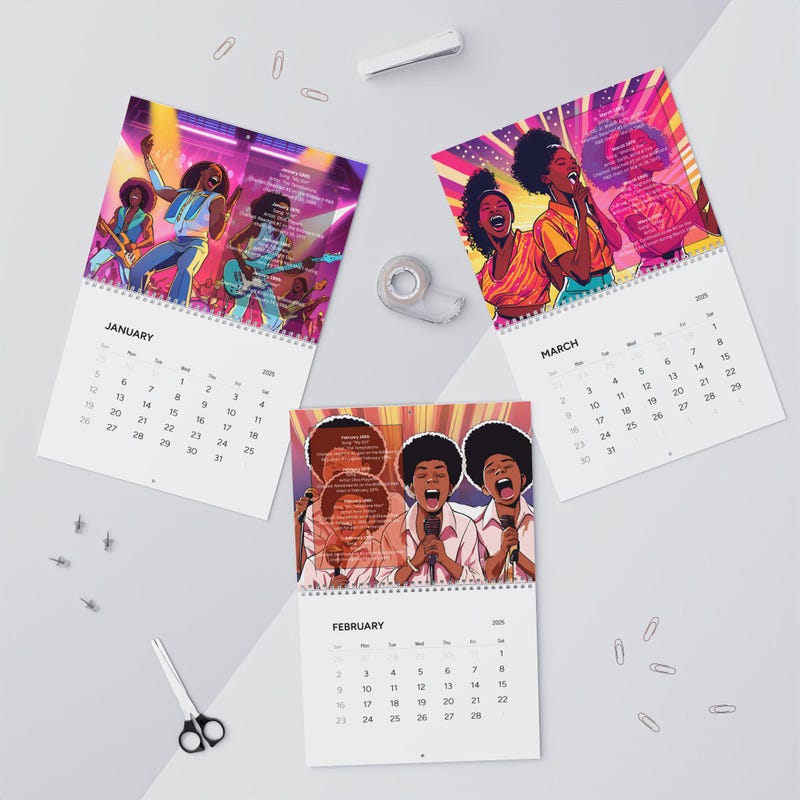 African American Calendar - Etsy