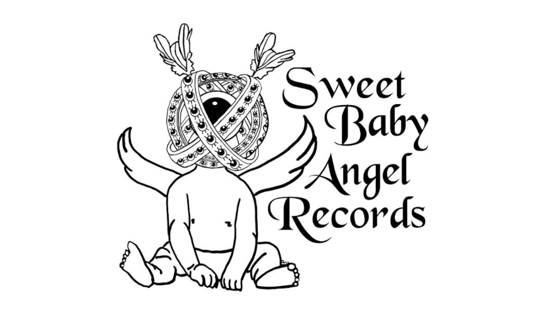 Sweet Baby Angel Records Stickers - Black & White - Etsy