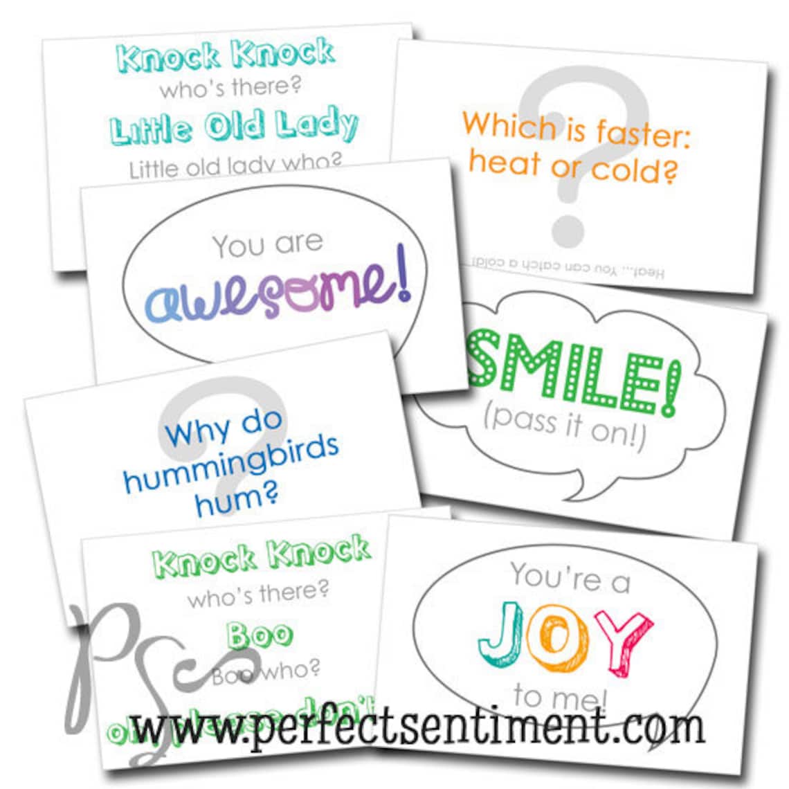 Lunchbox Laugh Cards and Love Notes Download Printable - Etsy