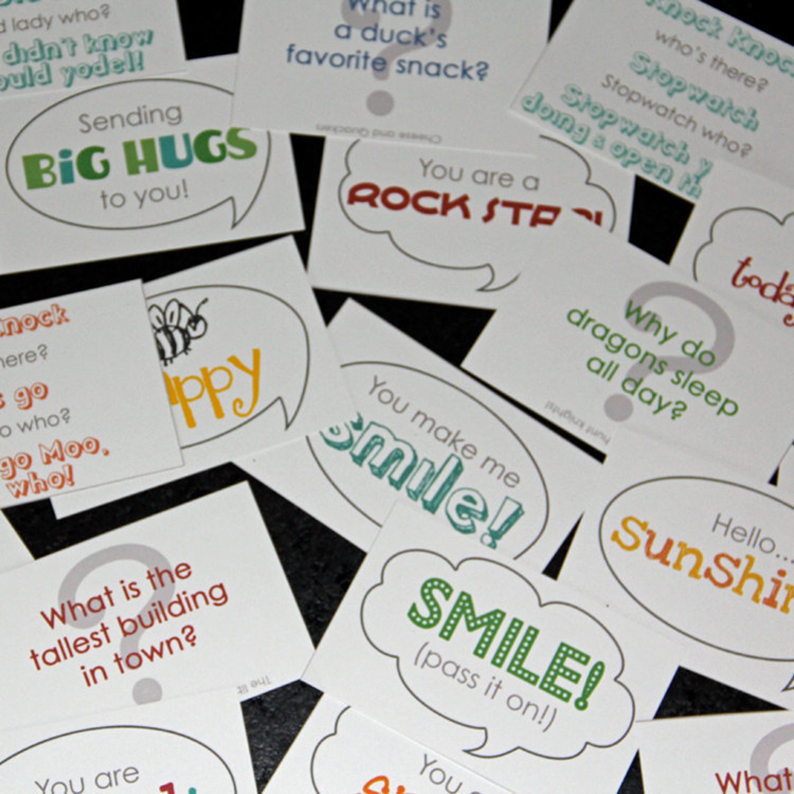 Lunchbox Laugh Cards and Love Notes Download Printable - Etsy