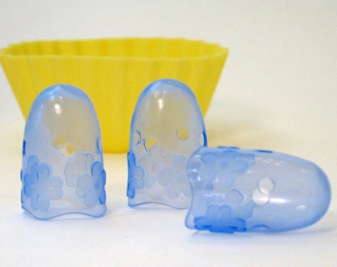 Set of 3 Silicone Thimbles for Crochet, Knitting, Sewing - Etsy