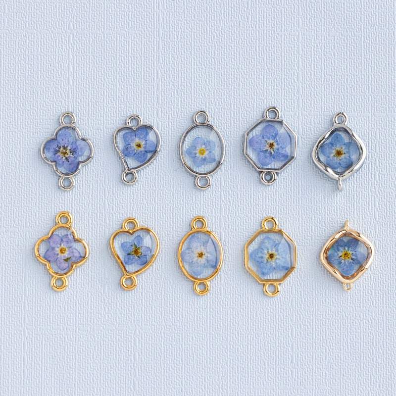 Forget Me Not Charm - Etsy