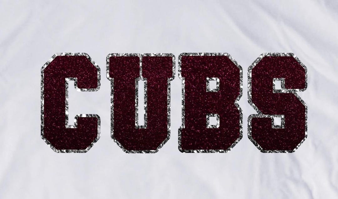 Glitter Svg, Cubs, Colorful, PNG, School Spirit Png, Digital Download ...