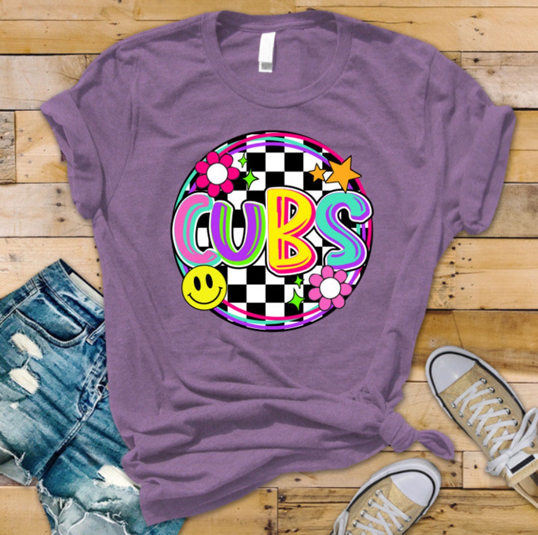 Retro, Cubs, Colorful, PNG, School Spirit Png, Digital Download, Cubs ...