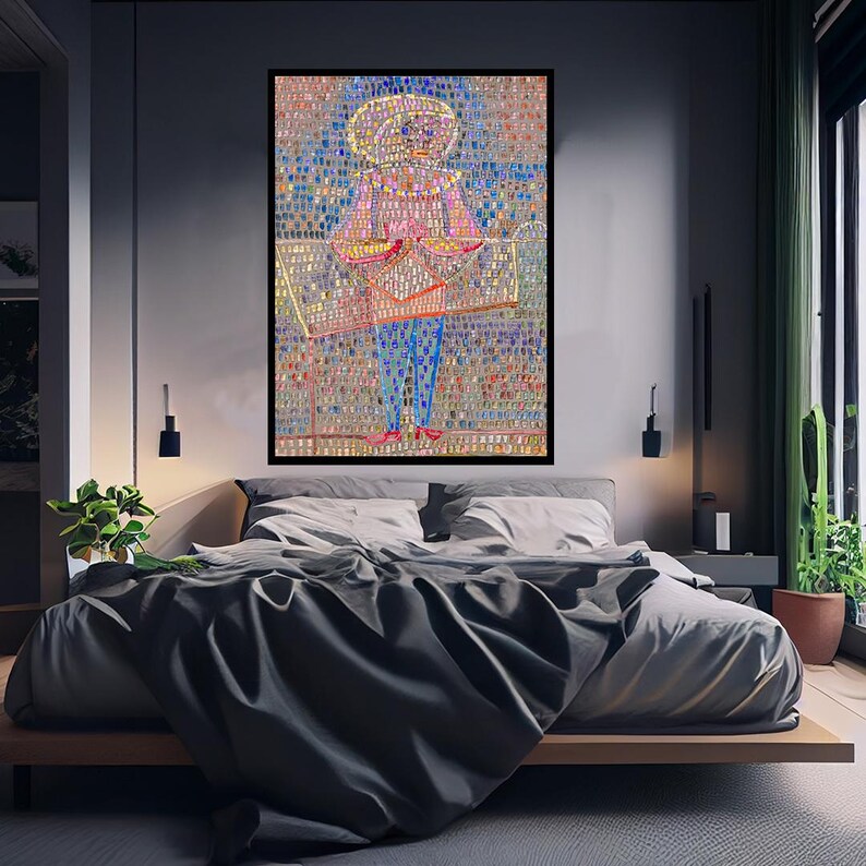 Paul Klee Boy in Fancy Dress Poster Fancy Boy Canvas , Colorful Artwork ...