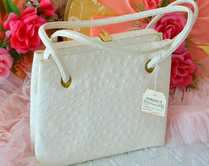 NEW OLD STOCK, Rare 1960's Coblentz Ostrich Handbag With Coin Purse ...